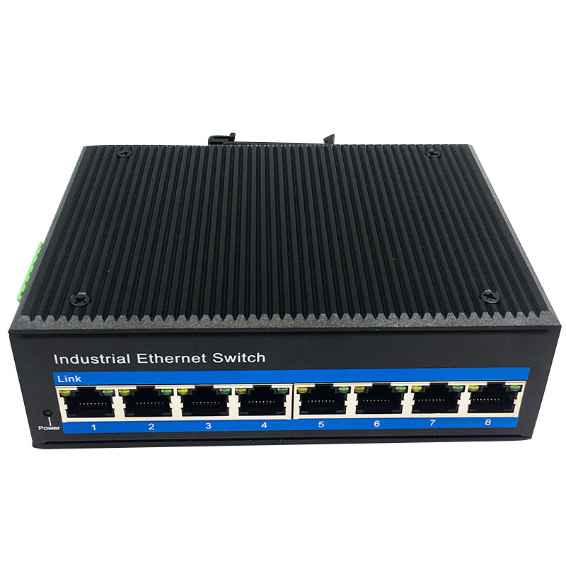 8-port 10/100BASE-TX Industrial PoE Switch - HANSUN Communication Global