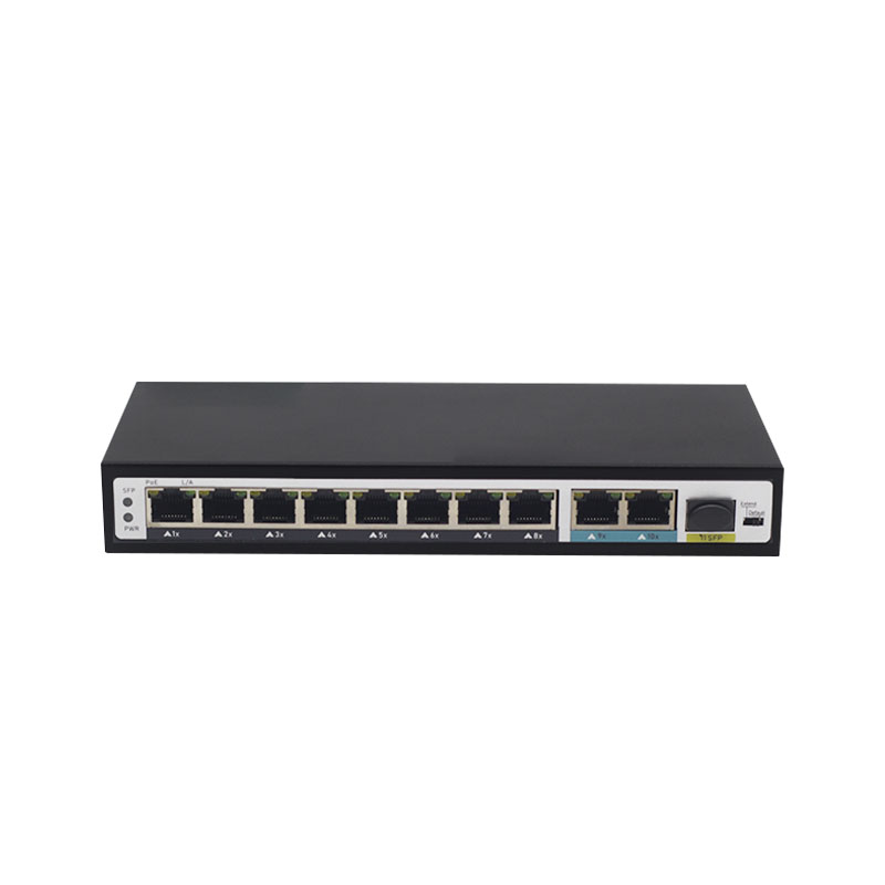 8 Ports 10/100/1000Mbps PoE Switch with 2 Gigabit RJ45 and 1Gigabit SFP HX308GP-2G1SFP - HANSUN ...