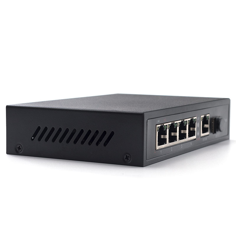 4 Ports 10/100/1000Mbps PoE Switch with 1 Gigabit RJ45 and 1 SFP Uplink HX304GP-1G1SFP - HANSUN ...