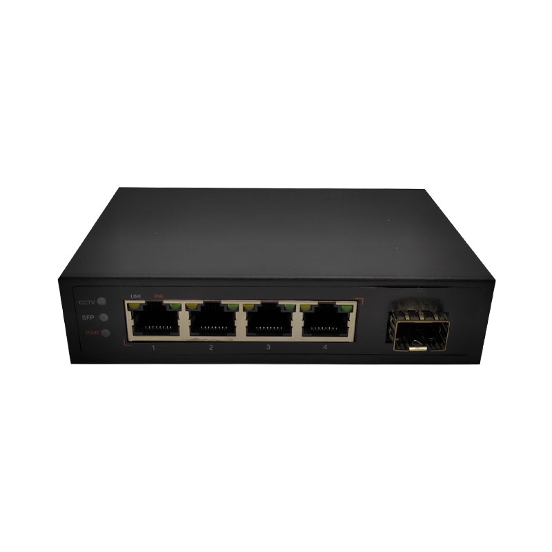 4 Ports 10/100Mbps PoE Switch with 1 SFP Uplink HX304EP-1SFP - HANSUN Communication Global