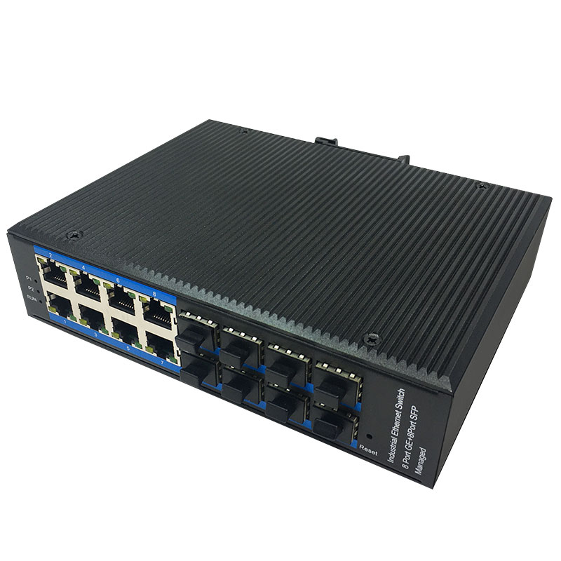 8-port 10/100/1000BASE-TX+8G SFP Managed Industrial PoE Switch - HANSUN ...