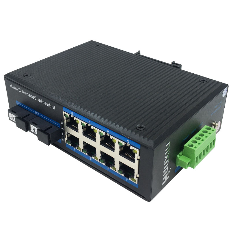 8-port 10/100/1000Mbps RJ45+2G SFP Industrial Ethernet Switch - HANSUN ...