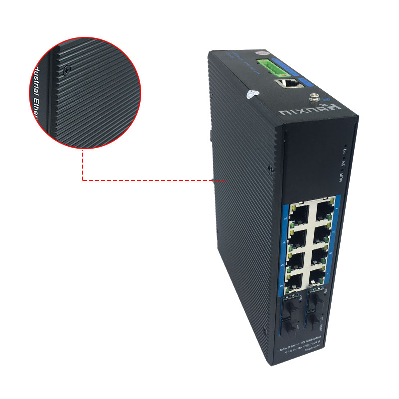 8-port 10/100/1000BASE-TX+8G SFP Managed Industrial Switch - HANSUN ...