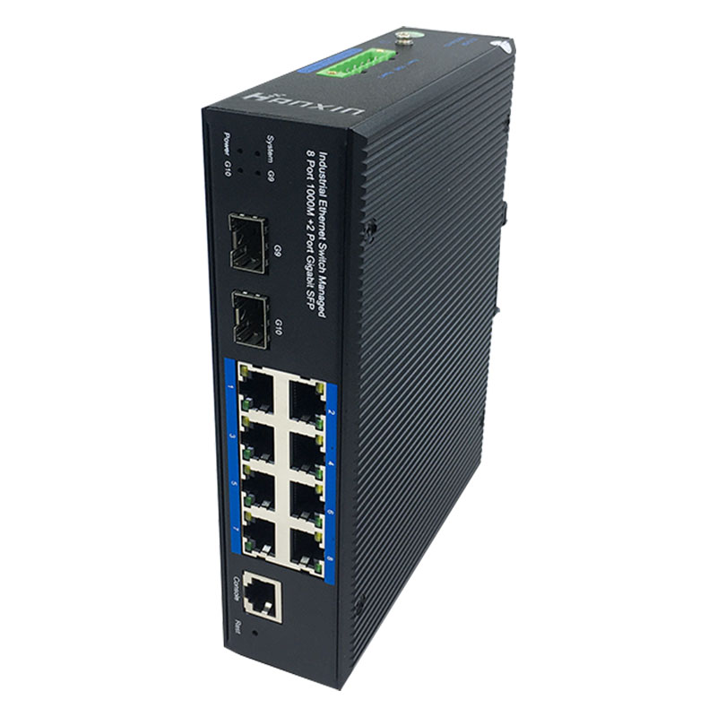 8-port 10/100/1000BASE-TX+2G SFP Managed Industrial PoE Switch - HANSUN Communication Global