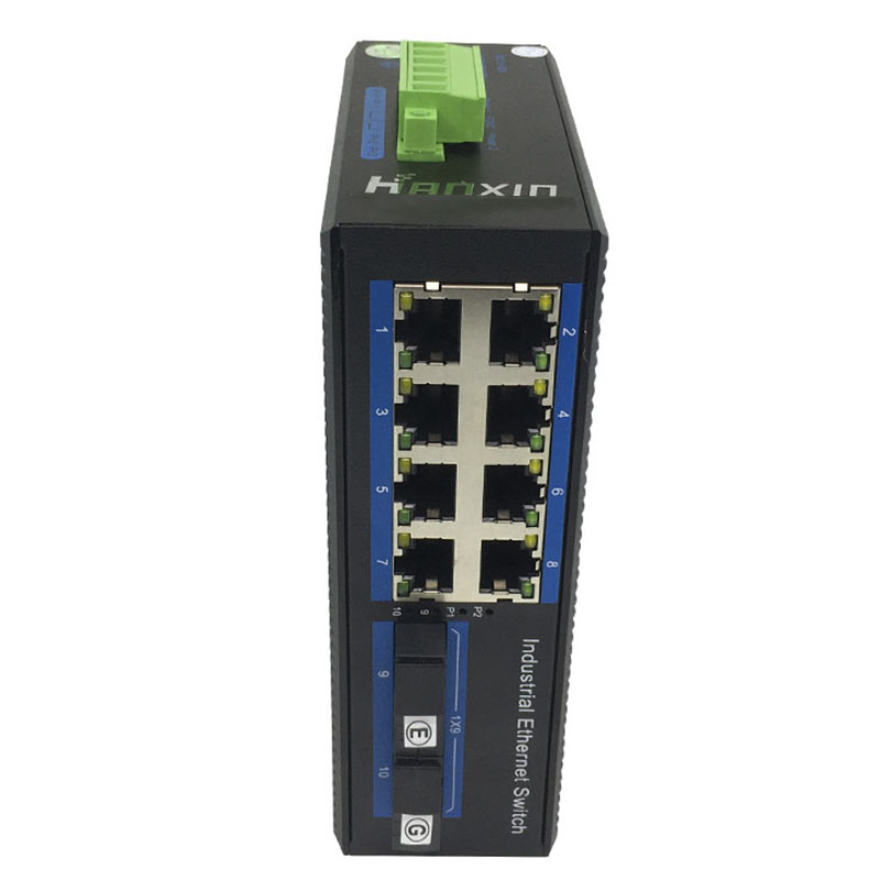 8-port 10/100/1000Mbps RJ45+2G SFP Industrial Ethernet Switch - HANSUN ...