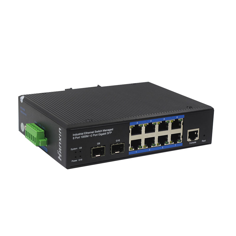 8-port 10/100/1000BASE-TX+2G SFP Managed Industrial PoE Switch - HANSUN Communication Global