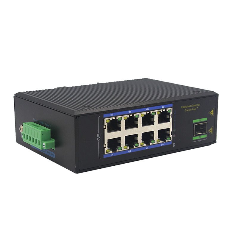 8-port 10/100/1000BASE-TX+1000Base-FX Industrial Ethernet Switch ...