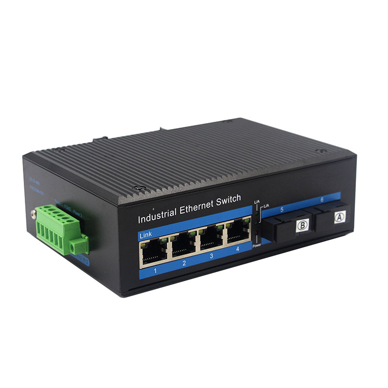 4-Port 10/100/1000BASE-TX+2-Port 1000Base-FX Industrial PoE Switch - HANSUN Communication Global