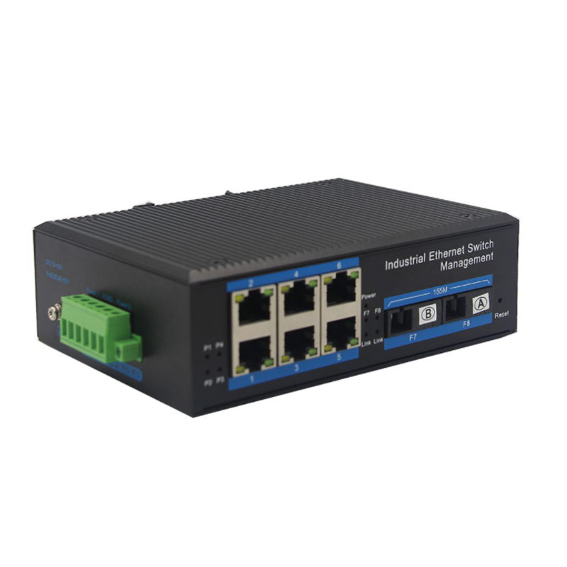 6-port 10/100BASE-TX+2-port 100Base-FX Web-managed Industrial Switch - HANSUN Communication Global