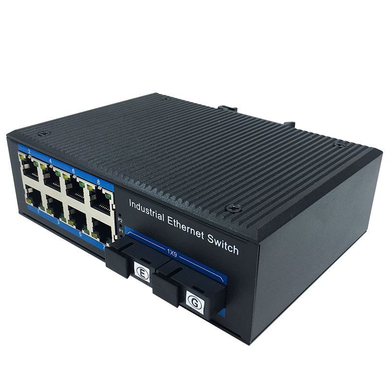 8-port 10/100/1000Mbps RJ45+2G SFP Industrial Ethernet Switch - HANSUN ...