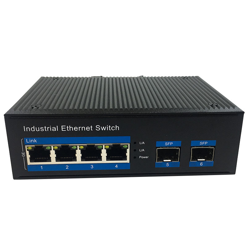 4-Port 10/100/1000BASE-TX+2-Port 1000Base-FX Industrial PoE Switch - HANSUN Communication Global