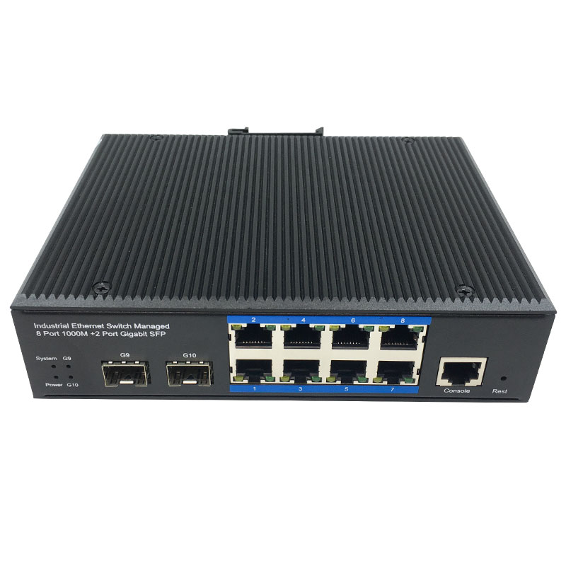 8-port 10/100/1000BASE-TX+2G SFP Managed Industrial PoE Switch - HANSUN Communication Global