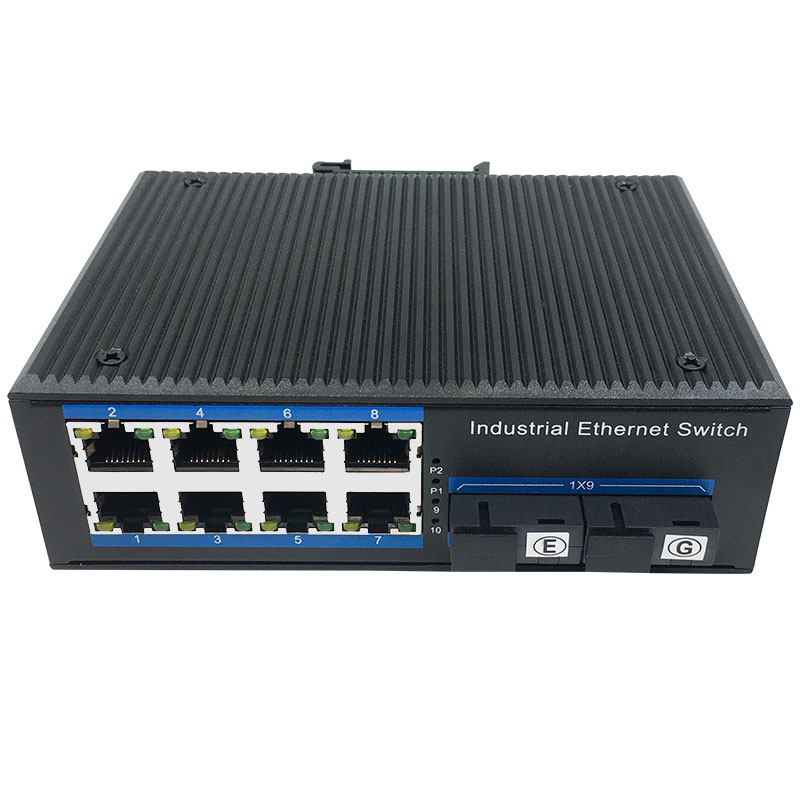8-port 10/100/1000Mbps RJ45+2G SFP Industrial Ethernet Switch - HANSUN ...